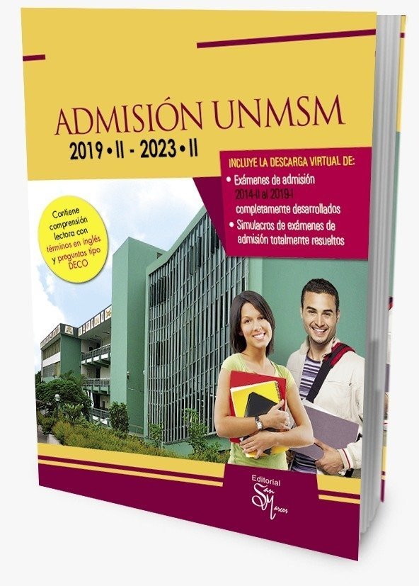 Solucionario de Admisión UNMSM 2019-II al 2023-II | San Marcos