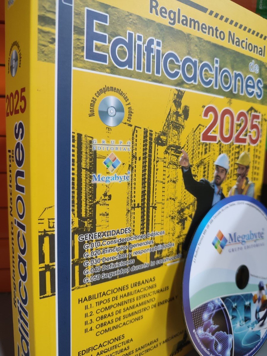 Reglamento Nacional de Edificaciones 2025 + CD - Megabyte